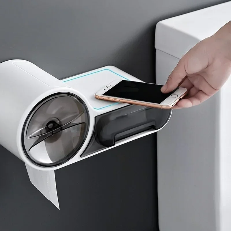 Portable Toilet Paper Holder Household Storage Rack Toilet Paper Holder ...