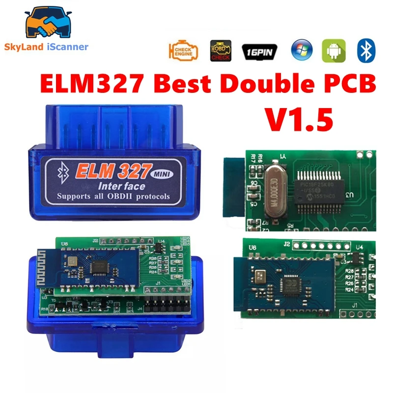 HOT-Sale-Super-Mini-Elm327-Bluetooth-V1-5-Double-Board-PCI18F25K80-Chip ...