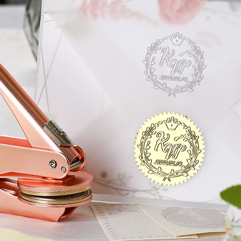 Embosser-Stamp-LOGO-Customized-Wedding-Library-Book-Private-Seals ...