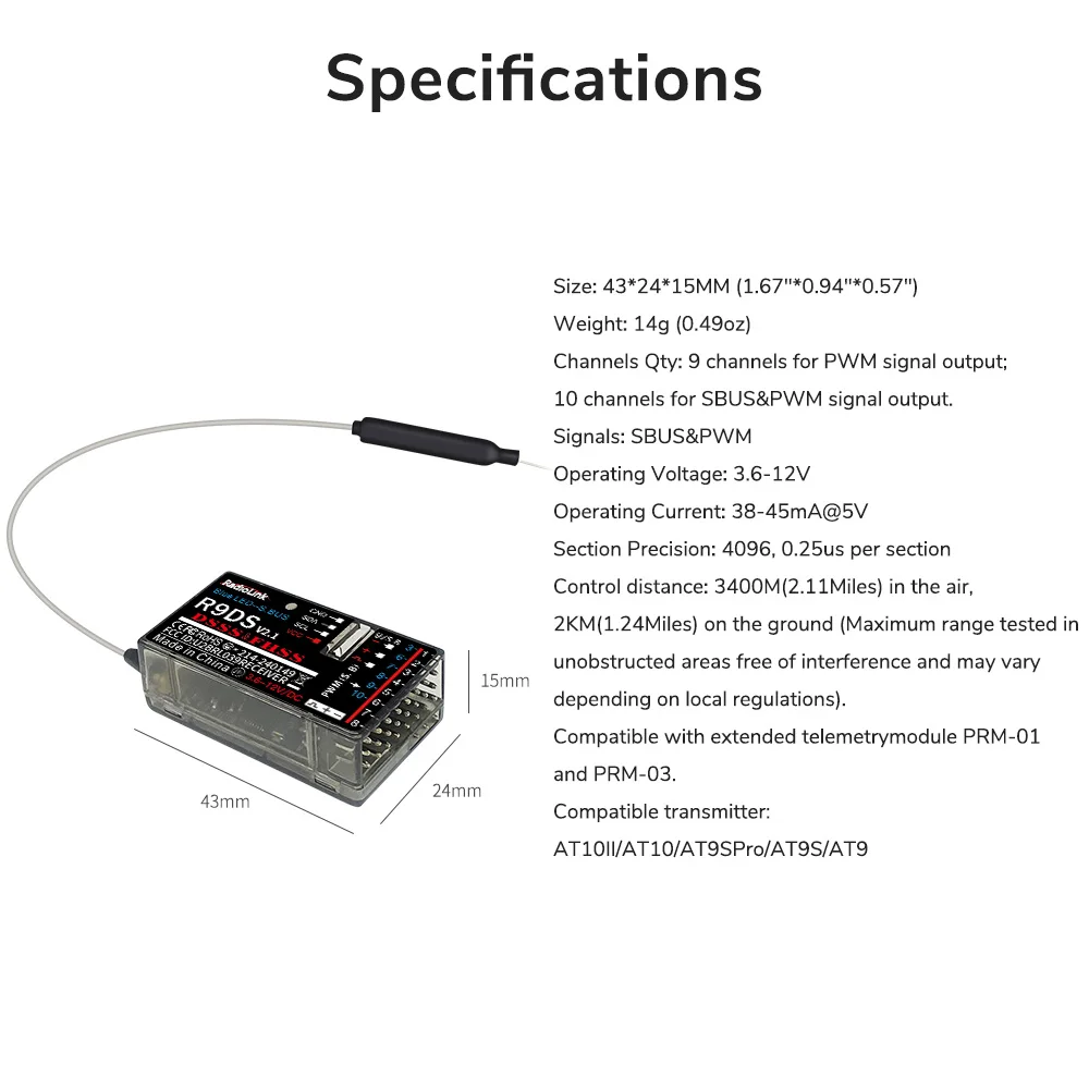 Radiolink PRM-01 Airplane Battery Monitor Module 1S-6S Voltage Real ...