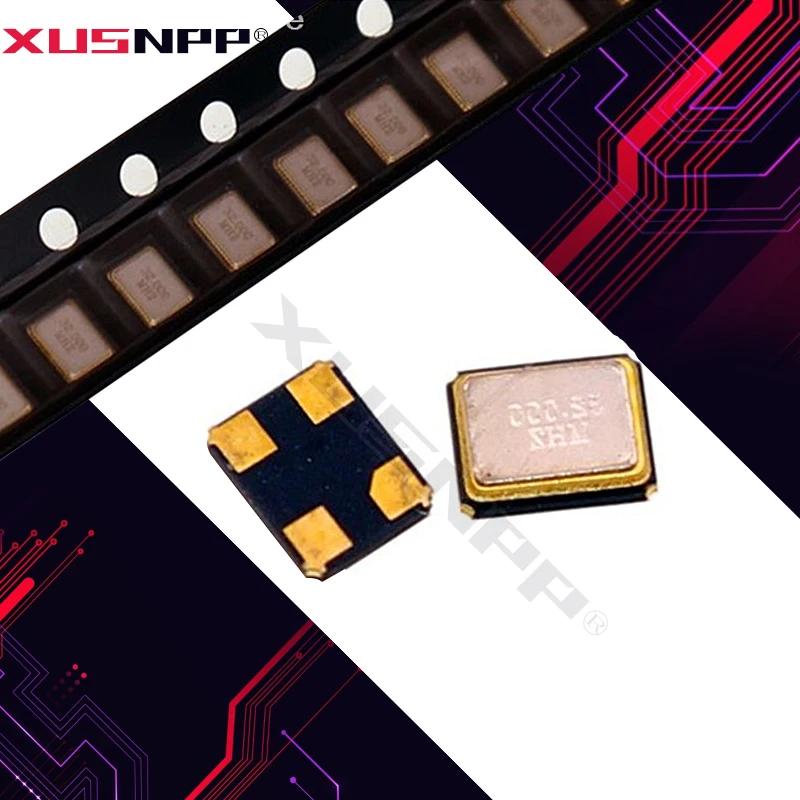 5pcs 3225 Passive Smd Quartz Resonator Crystal Oscillator Metal Smd 4pin 8mhz 10mhz 12mhz 16mhz ...