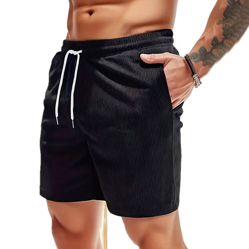 Brand-Shorts-Men-Bodybuilding-pure-color-Sports-shorts-Joggers-Corduroy ...