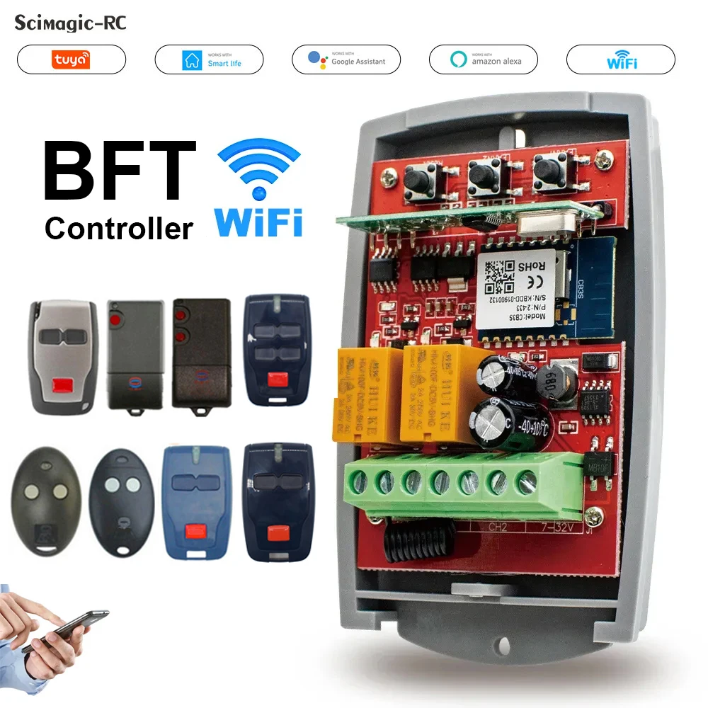 WIFI-Garage-Gate-Door-External-Receiver-Wifi-433-mhz-Controller-Tuya ...