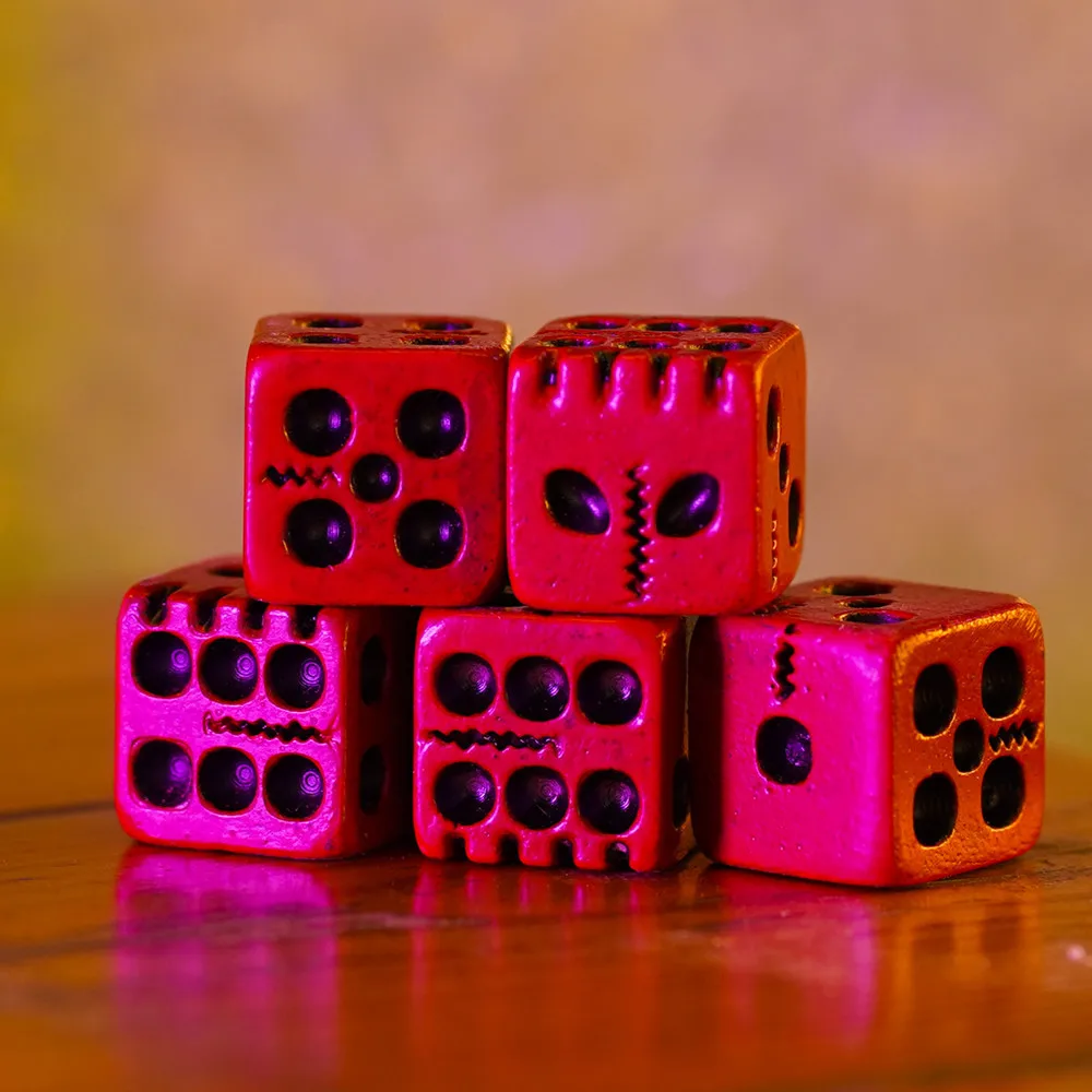 18mm-5pcs-Set-Resin-Red-Skull-Dice-Statue-Halloween-Board-Game-Dice ...