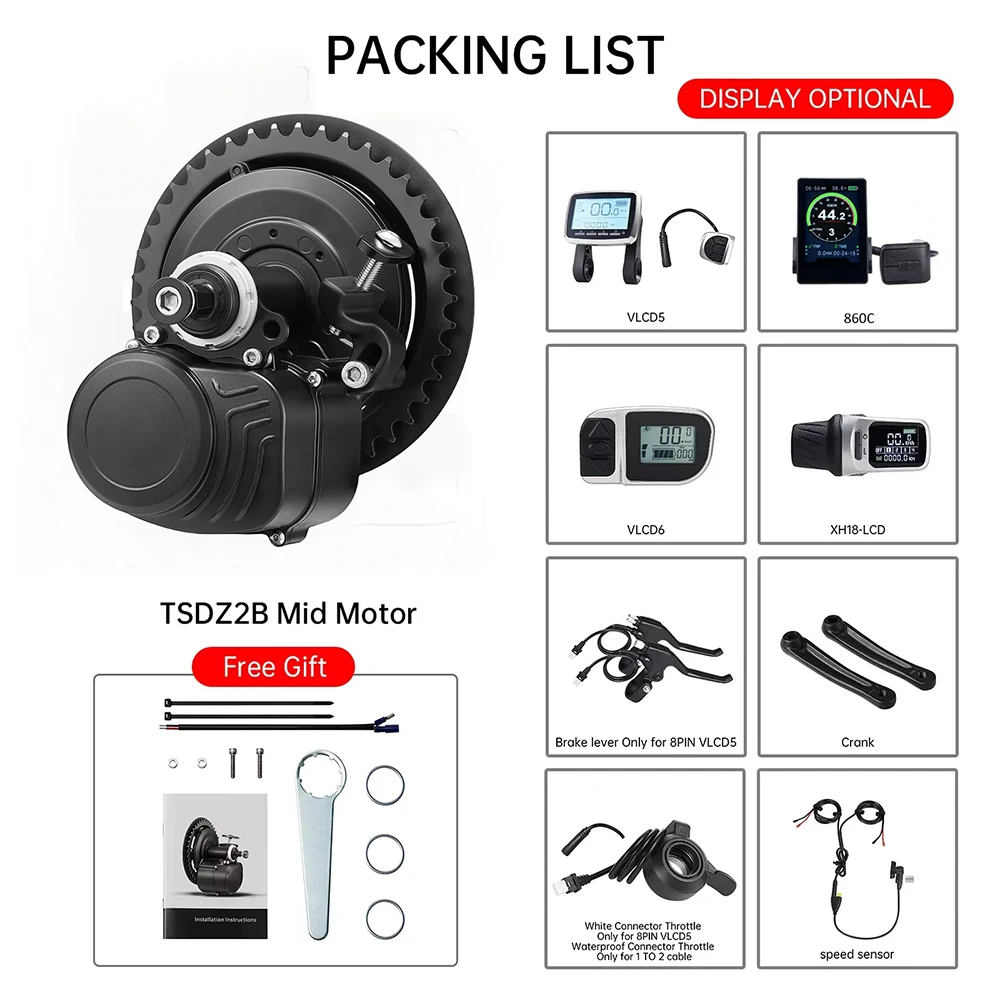 TSE TONGSHENG TSDZ2B 500W Torque Sensing Mid Drive Motor, 54% OFF