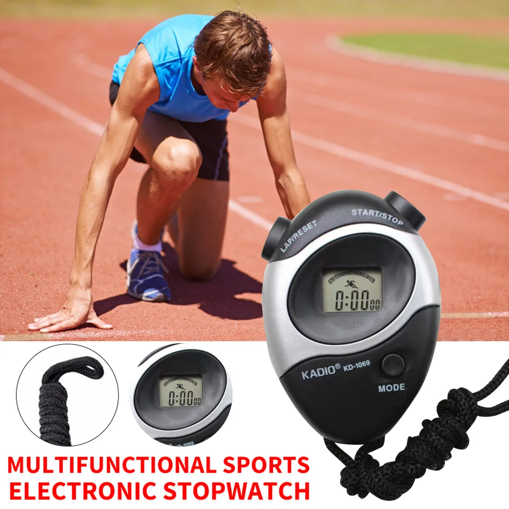 Electronic-Handheld-Counter-Stopwatch-Timer-Outdoor-Sports-Training ...