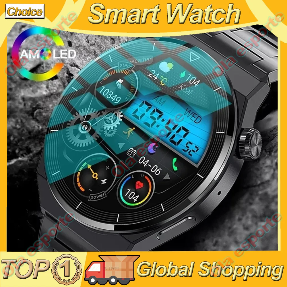 GT4-Pro-Smart-Watch-For-Men-Women-AMOLED-390-390-HD-Screen-Heart-Rate ...
