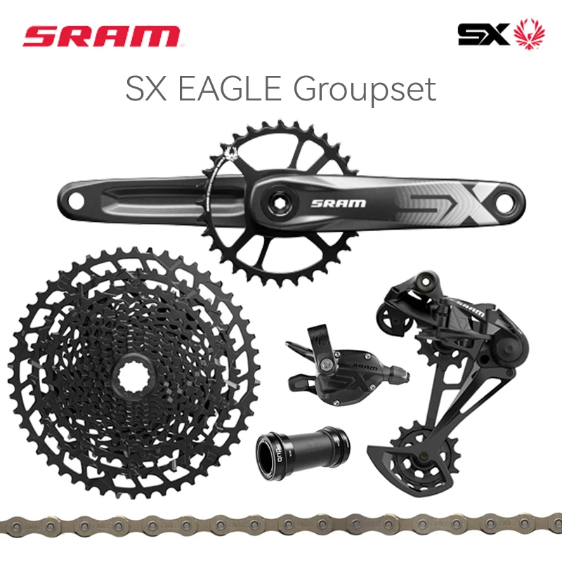 SRAM SX EAGLE 1x12 12 Speed MTB Groupset Kit DUB Trigger Shifter Rear ...