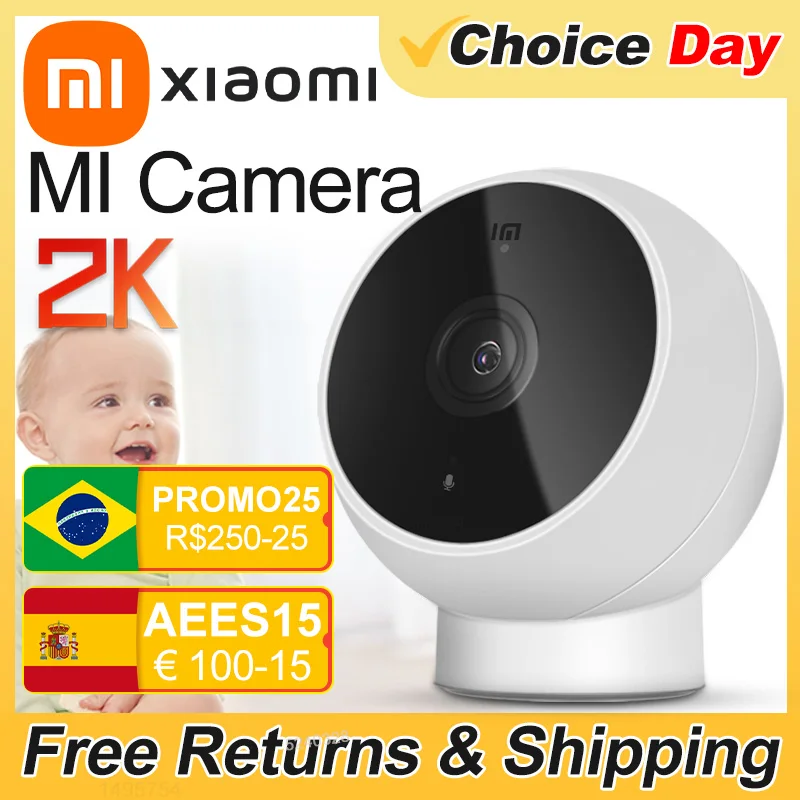 Xiaomi-Mijia-IP-Camera-2K-1296P-WiFi-Baby-Security-Monitor-Webcam-Night ...