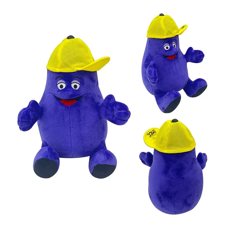 22cm-Grimace-Shake-Yellow-Hat-Anime-Plush-Toy-Plush-Toy-Stuffed-Animals ...