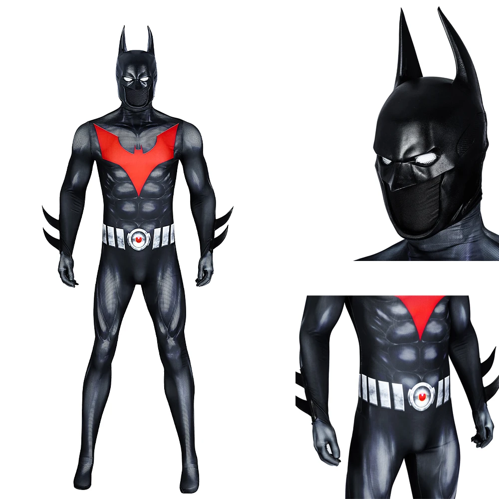 Zentai Verkleidung Terry McGinnis Fledermaus Overall Cosplay Kostüm ...