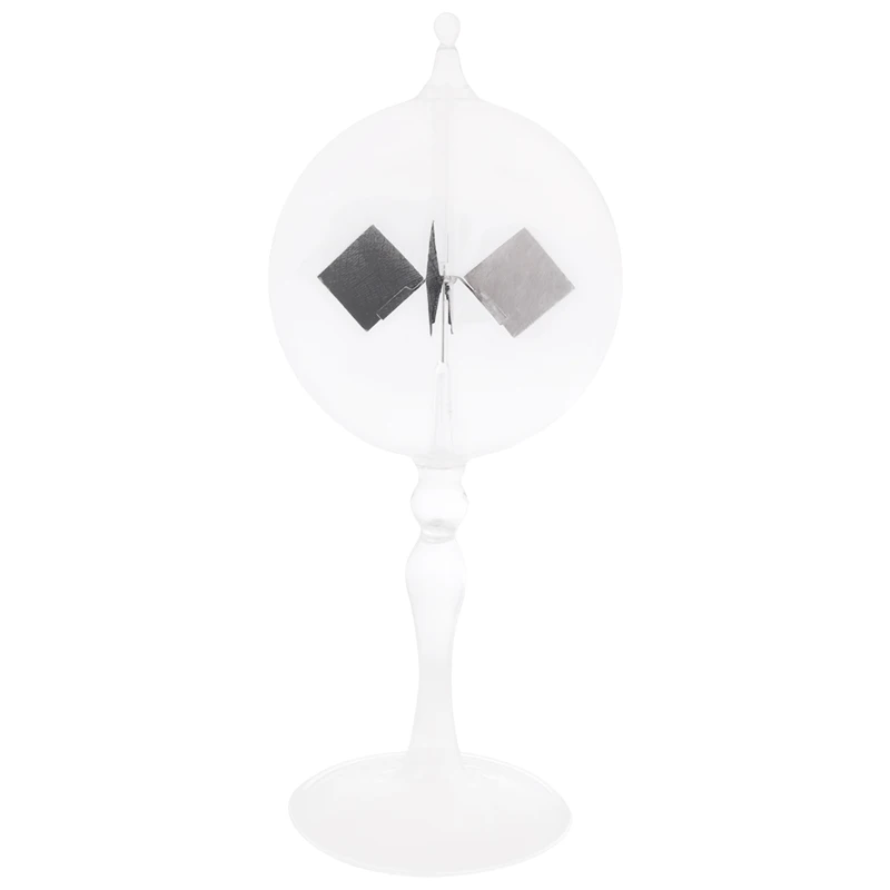 Y17A 20.5Cm Glass Windmill Solar Powered Crookes Radiometer Light Mill ...