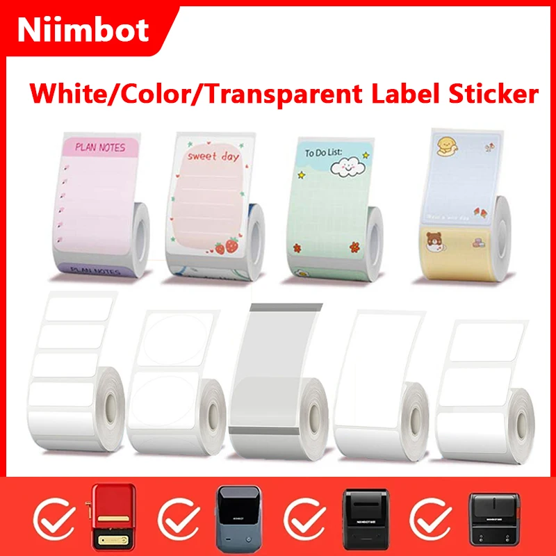 NIIMBOT-White-Color-Transparent-Label-Adhesive-Sticker-Waterproof-Paper-Barcode-Code-Maker-For ...