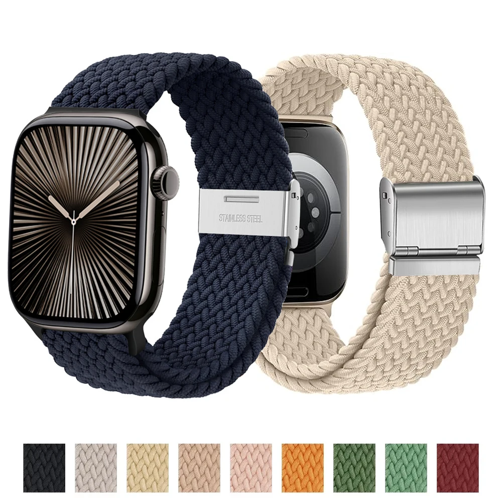 Strap-For-Apple-watch-band-46mm-45mm-44mm-49mm-40mm-41mm-42mm-Braided ...
