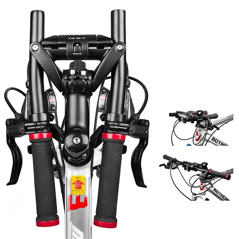 Quick Relase Foldable Handlebar MTB Bicycle Folding Handlebars Aluminum ...