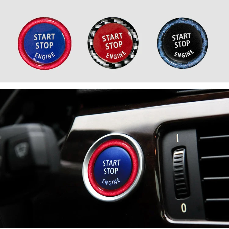 Engine Start Stop Cover Car Engine START Button Replace Cover STOP Key ...