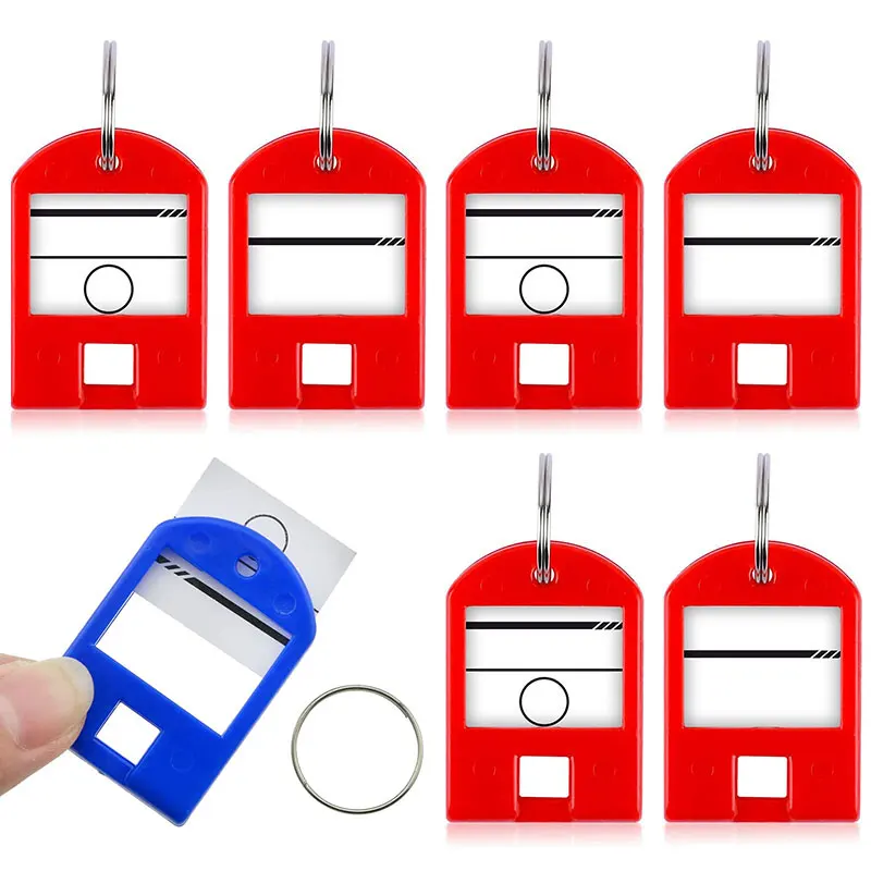 Key Chain Plastic Tag | Plastic Key Tags Ring | Plastic Key Tags ...