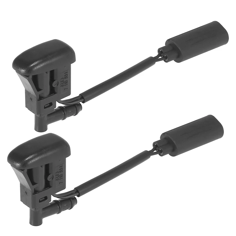 1Pair-New-Windshield-Heated-Washer-Sprayer-Nozzle-Jet-61667110851-For ...