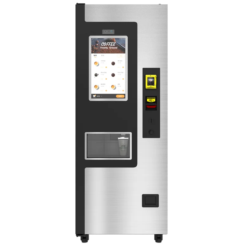 Máquina Expendedora de café con pantalla táctil, distribuidor automático de café molido ...