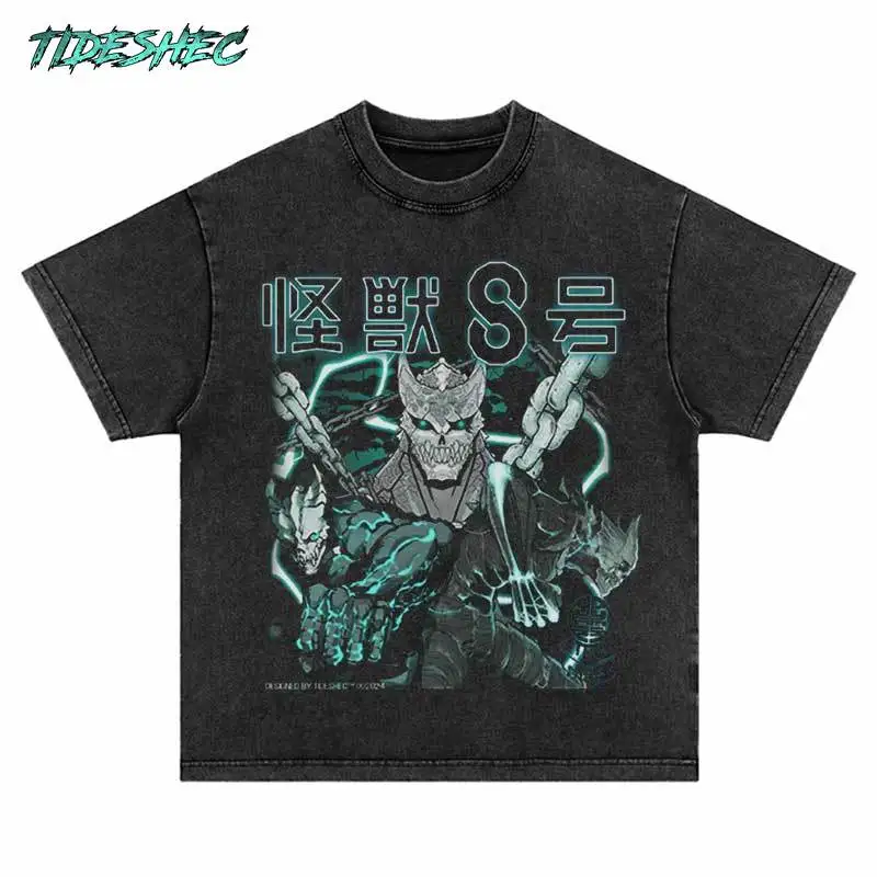 Vintage-Tshirt-Streetwear-Hip-Hop-Japanese-Anime-Monster-Floral-Graphic ...