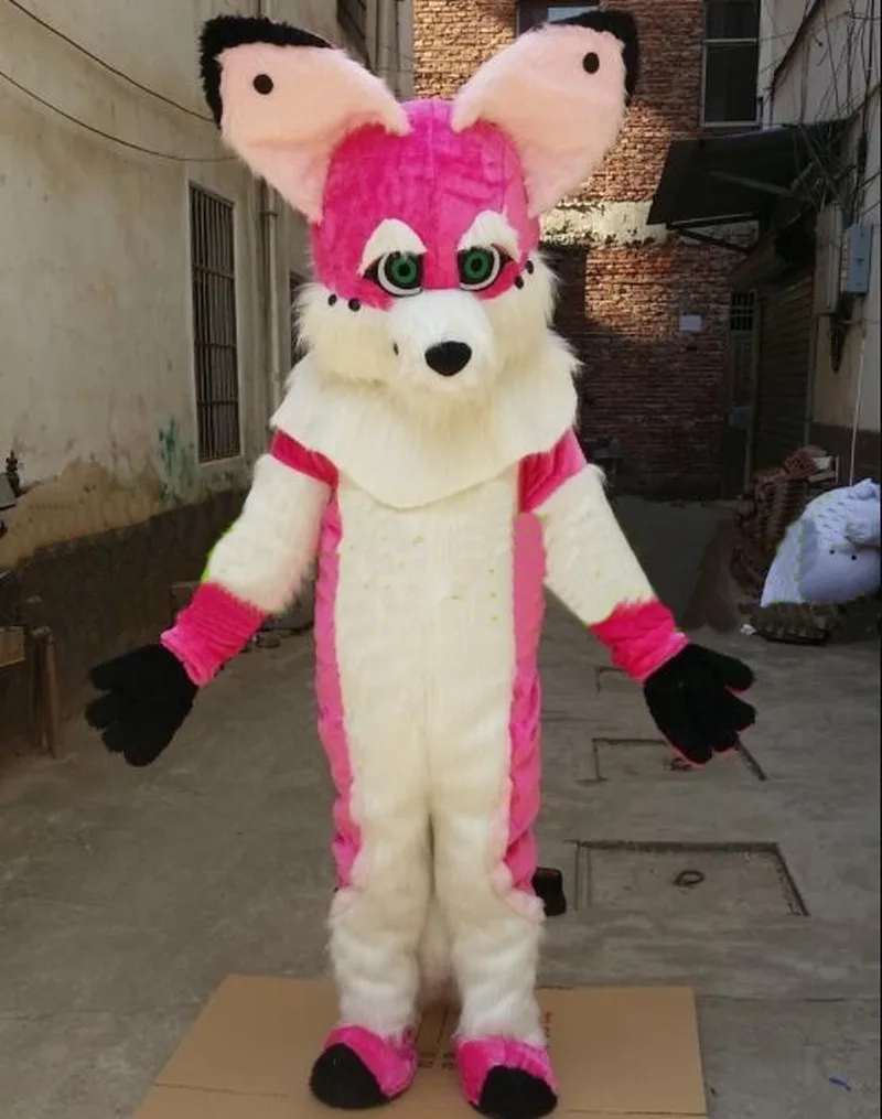 Fox Mascot Costume Dog Fursuit Cosplay Suit Halloween For Adult Unisex ...