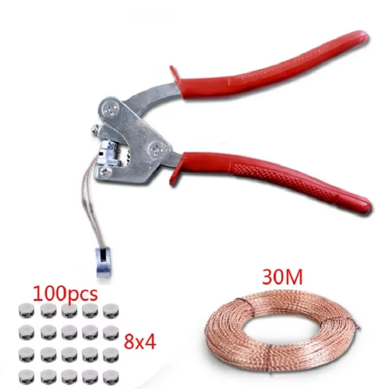 Sealing Wire Lead Seal Pliers Calipers+100Pcs 8x4mm Sealed Beans+30M ...