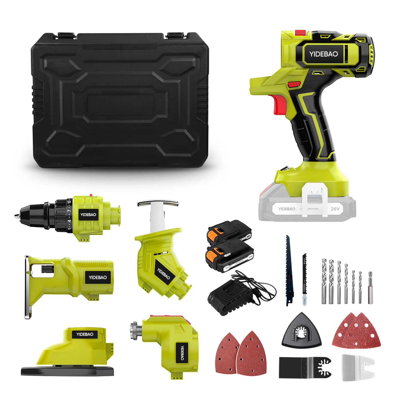 High-Quality-5-in-One-Cordless-power-tools-hand-tool-set-18v-Combo-kit ...