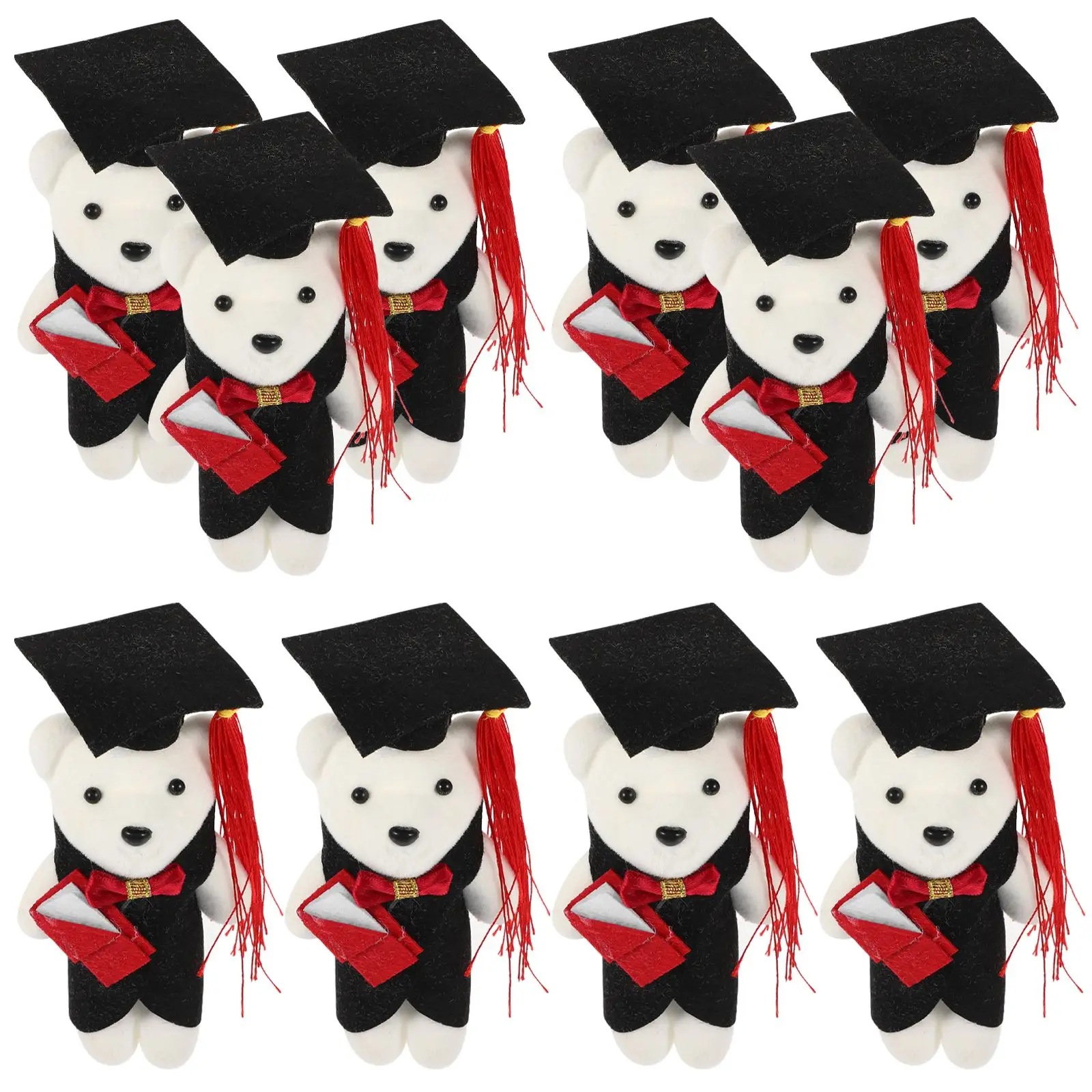 8pcs Bear Graduation Bear Durable Nice Safe Good Light Bear Decor ...