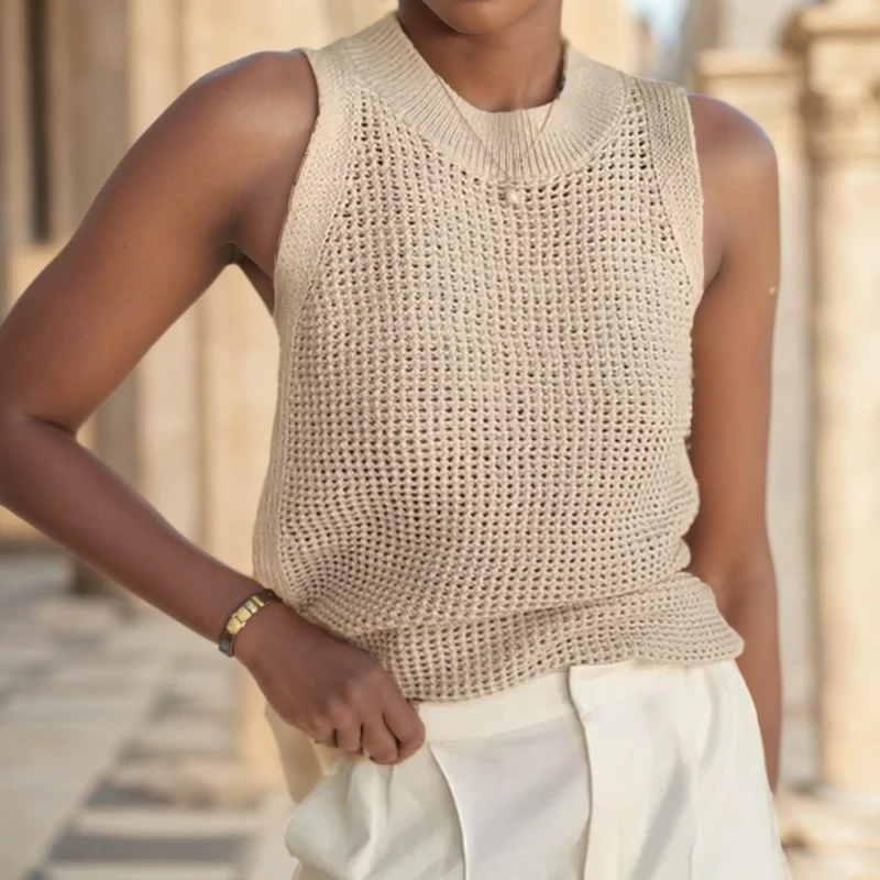 Summer-Knitted-Tank-Top-Hollow-Out-Sleeveless-Tanks-Camis-Vest-Women ...