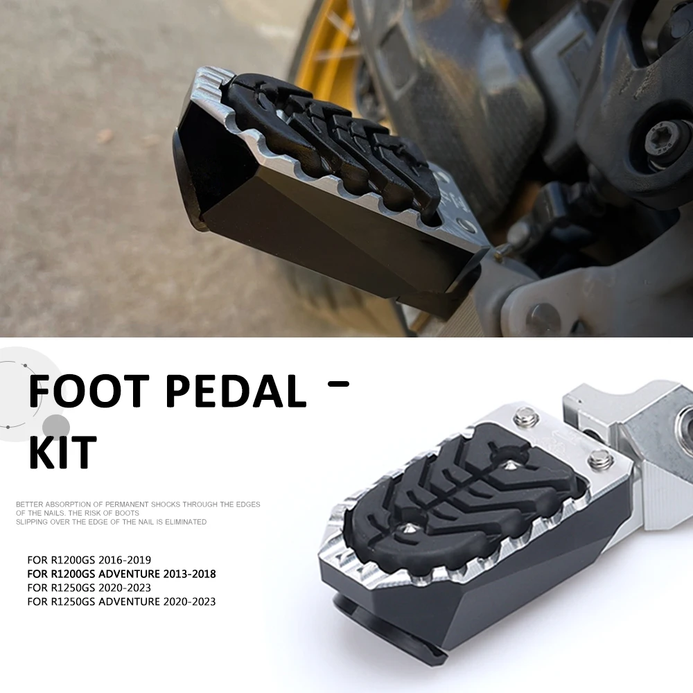 New-R1250GS-R1200GS-Motorcycle-Front-Foot-Pegs-Adjustable-Footrest ...