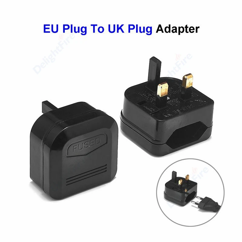 European-Euro-EU-2-Pin-to-UK-British-3-Pin-Plug-Power-Socket-With-5A ...
