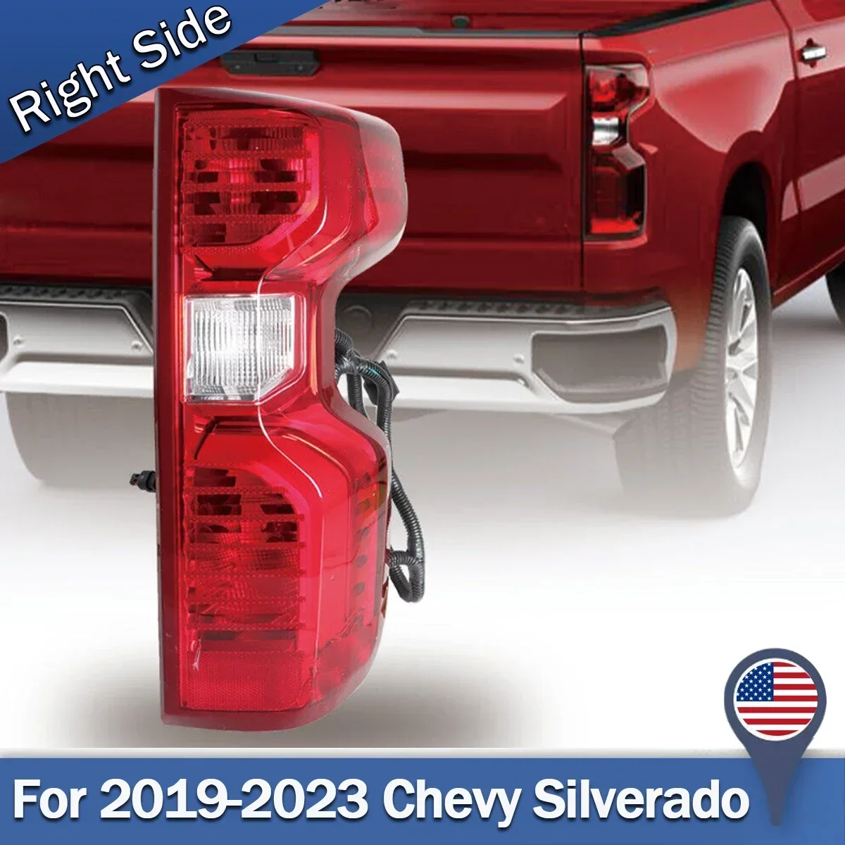 LED-Rear-Tail-Light-Assembly-For-Chevrolet-Silverado-2019-2023-Turn ...