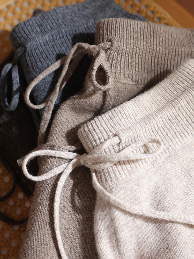 100% Merino Wool Shorts Women's Drawstring Elastic Waist Short Pants ...