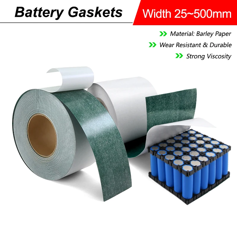 1~50m 18650 Battery Insulation Gaskets Barley Paper Width 25~500mm Cell ...