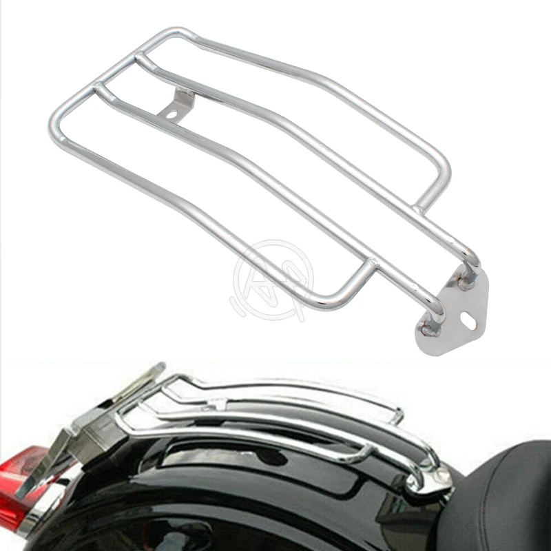 Motorcycle-Solo-Seat-Luggage-Carrier-Support-Shelf-Frame-Rack-With ...