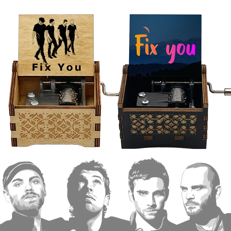 Fix You Wooden Handed Music Box British Famous Band Song Special ...