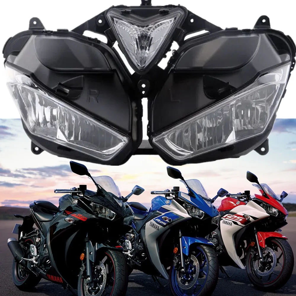 For Yamaha YZF-R25 R3 2013 2014 2015 2016 2017 HeadLight Assembly YZF ...