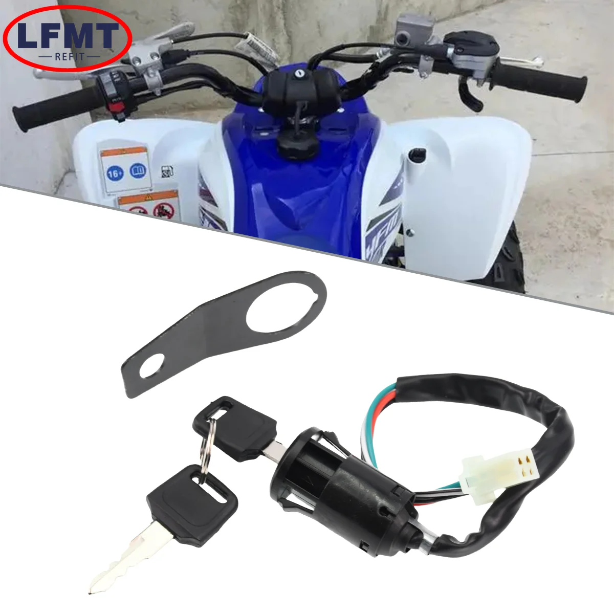 Ignition-Switch-Key-With-Wire-Lock-For-KTM-EXC-SX-EXCF-XCF-50cc-70cc ...