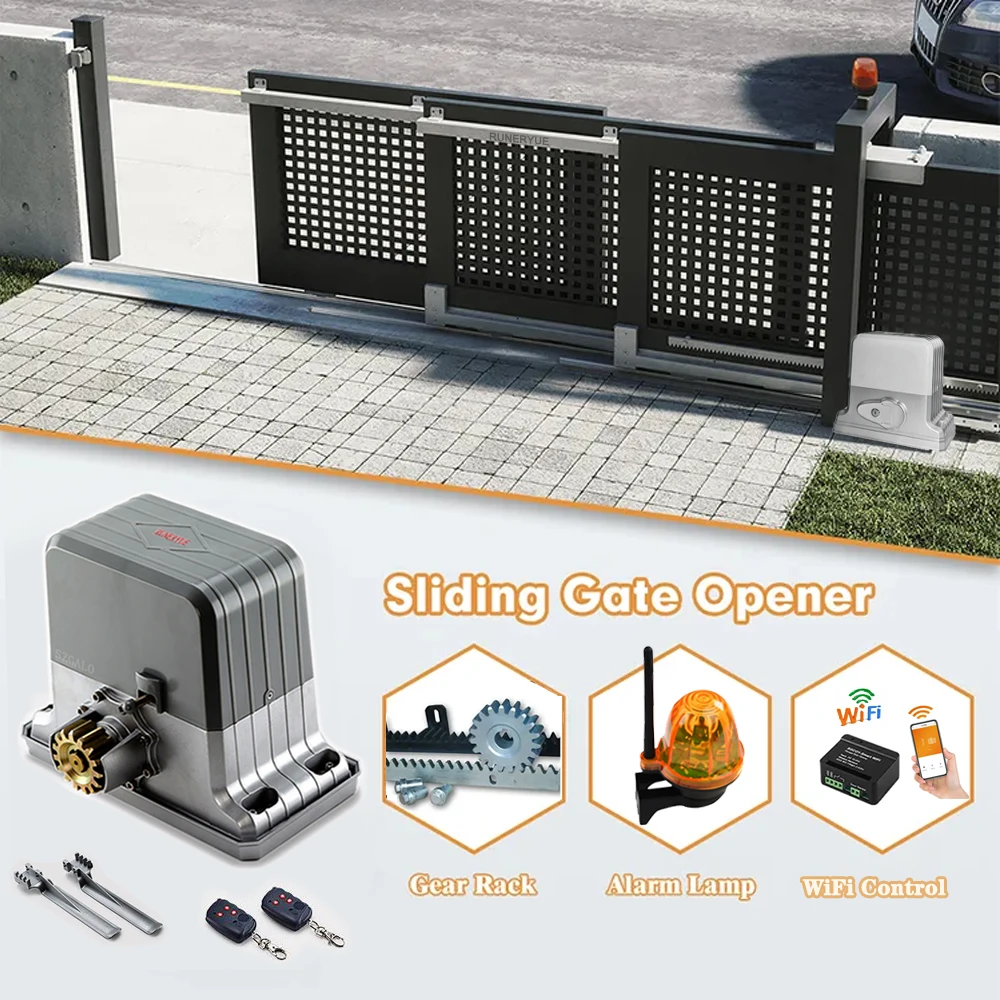 Motorized Sliding Gate Wood