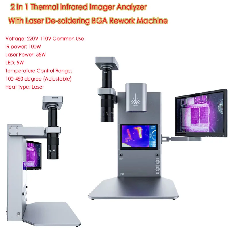LY IR-777 2 In 1 Intelligent Thermal Infrared Imager Analyzer BGA ...