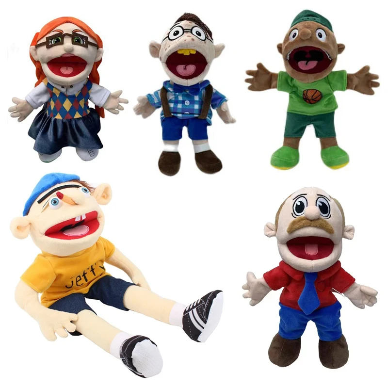 Anime-Jeffy-Friends-Hand-Puppet-Cartoon-Plushie-Toy-Soft-Cartoon-Funny ...