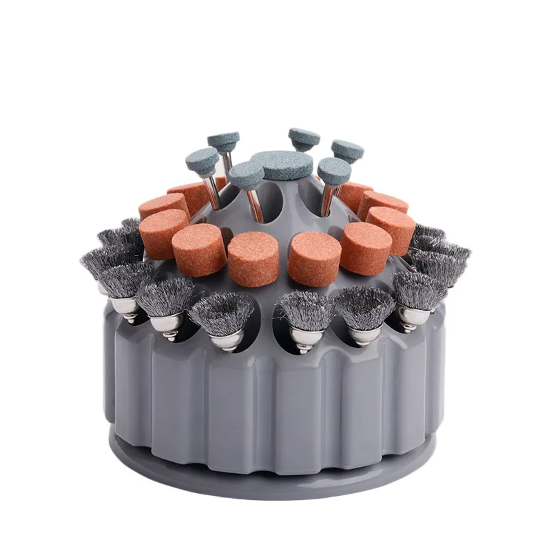 Grey-Green-Burs-Holder-Stand-Rotating-Storage-Box-Jewelry-Miini-Rotary ...