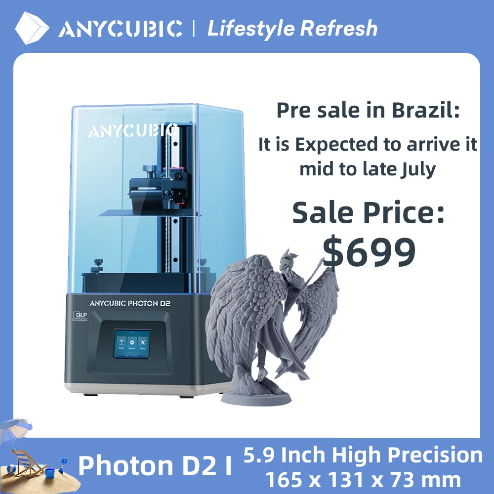 PRE-SALE-ANYCUBIC-Photon-D2-DLP-3D-Printer-5-9-Inch-High-Precision-3D ...