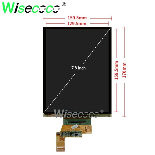 Bendable 7.8 Inch 1920x1440 AMOLED Flexible Screen Soft Touch Panel Rollable Flexible OLED ...