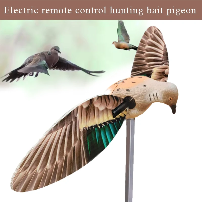 Cebo de Paloma volador eléctrico con control remoto, alta defensa, caza ...