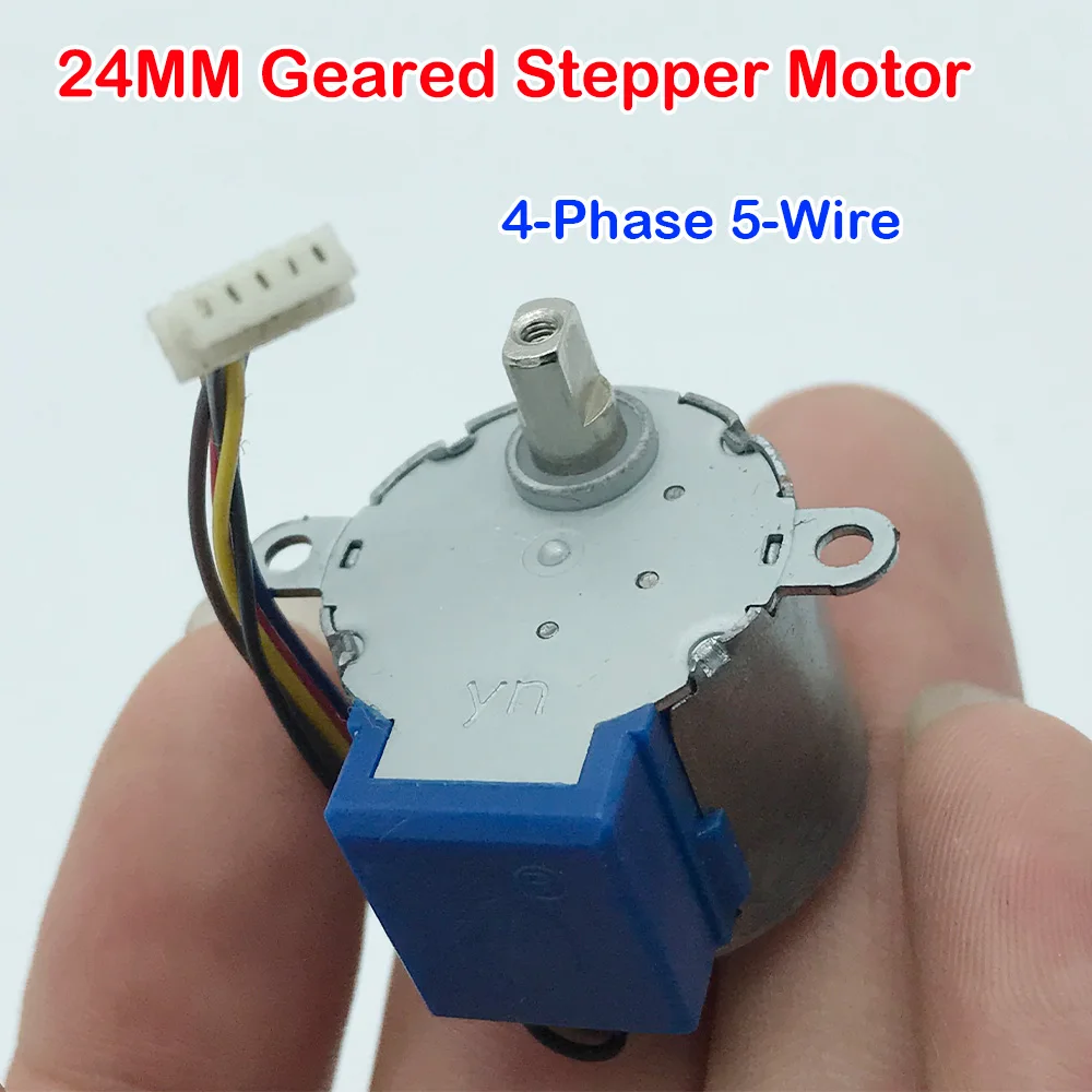 24BYJ-Mini-24mm-Stepper-Motor-DC-5V-4-phase-5-wire-Stepper-Motor-Long ...