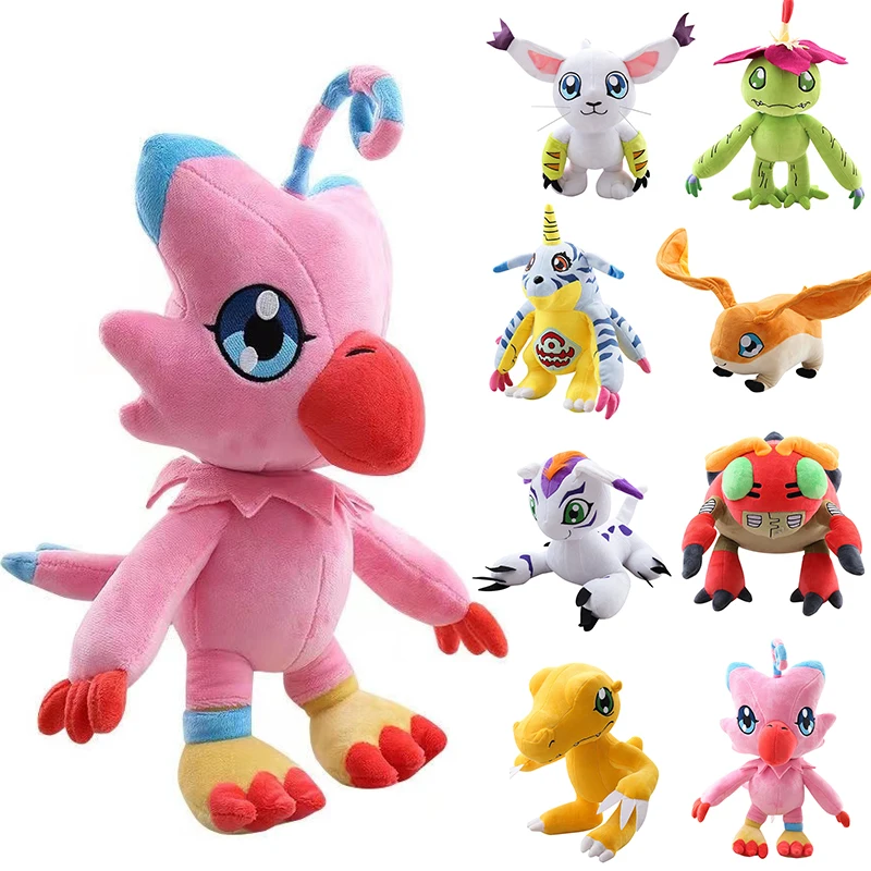 Digimon Adventure Plush Toy Soft Stuffed Dolls Patamon Agumon Tailmon ...