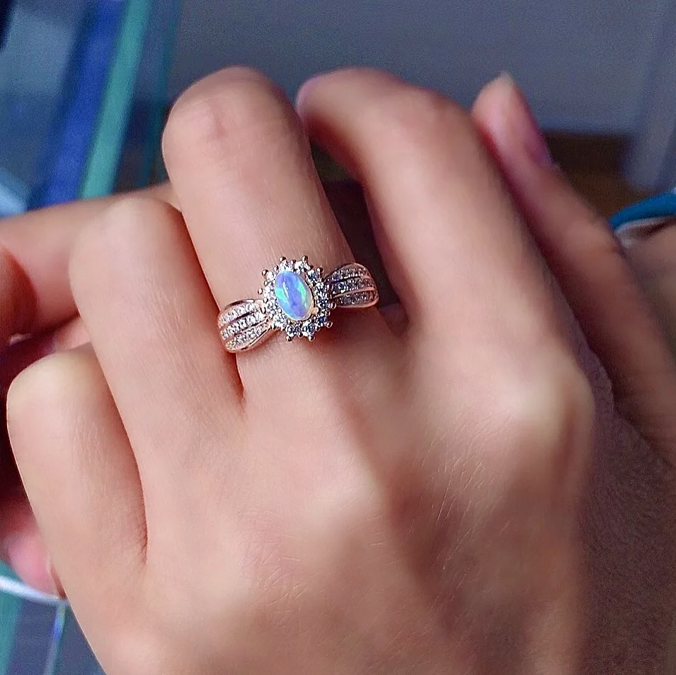 Dazzling-Silver-Opal-Ring-for-Daily-Wear-4mm-6mm-100-Natural-Opal ...