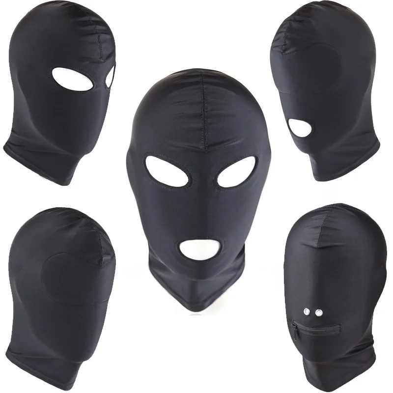 Black-Elasticity-Balaclava-Cap-Unisex-Fetish-Full-Face-Mask-Standard ...
