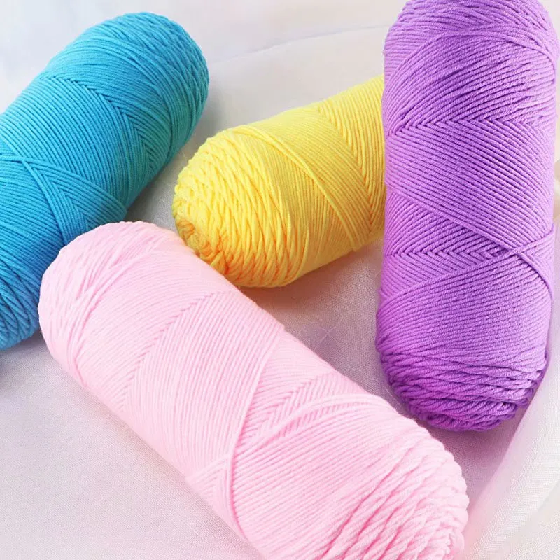 1Pc-200g-milk-Cotton-yarn-for-hand-knitting-Acrylic-Crochet-Thread-knit ...